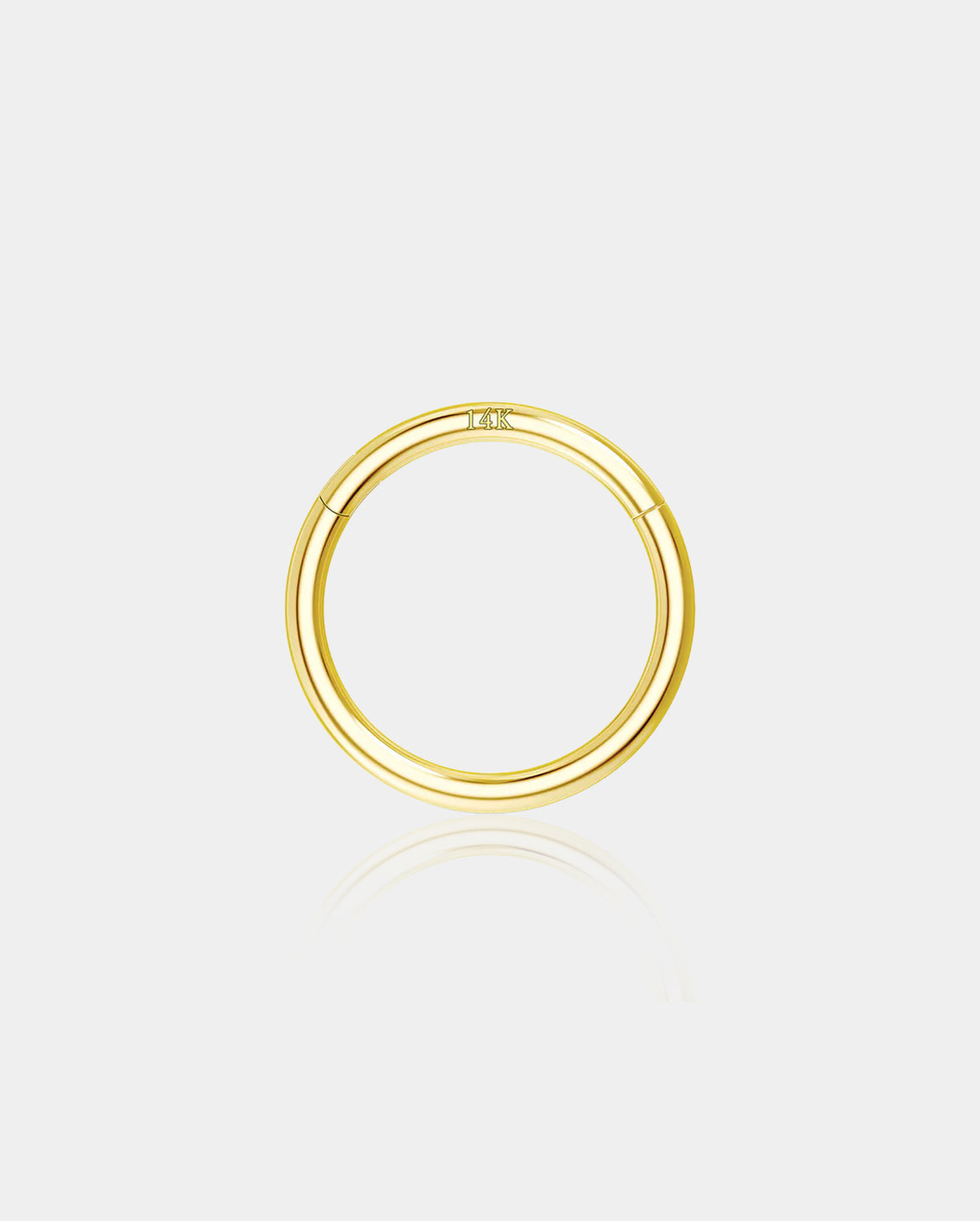 OUFER 14K Solid Gold Hinged Segment 14G Septum Ring