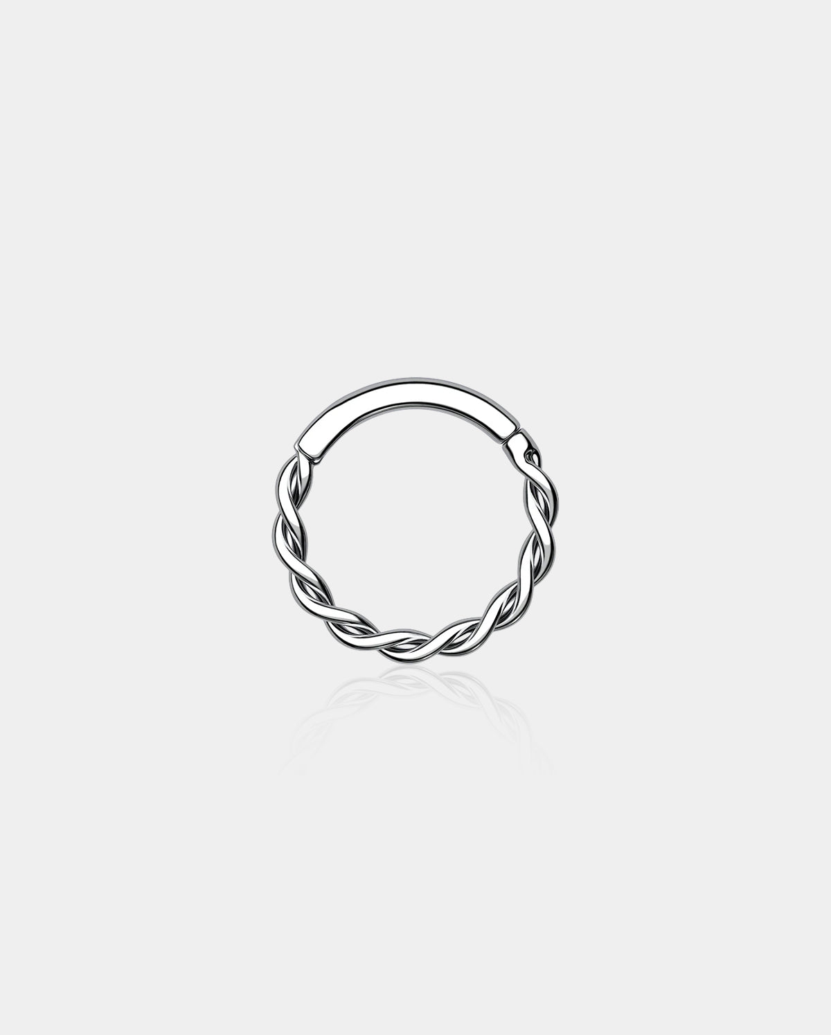Braided Septum Ring 16G 8mm Stainless Steel Segment Septum Jewelry