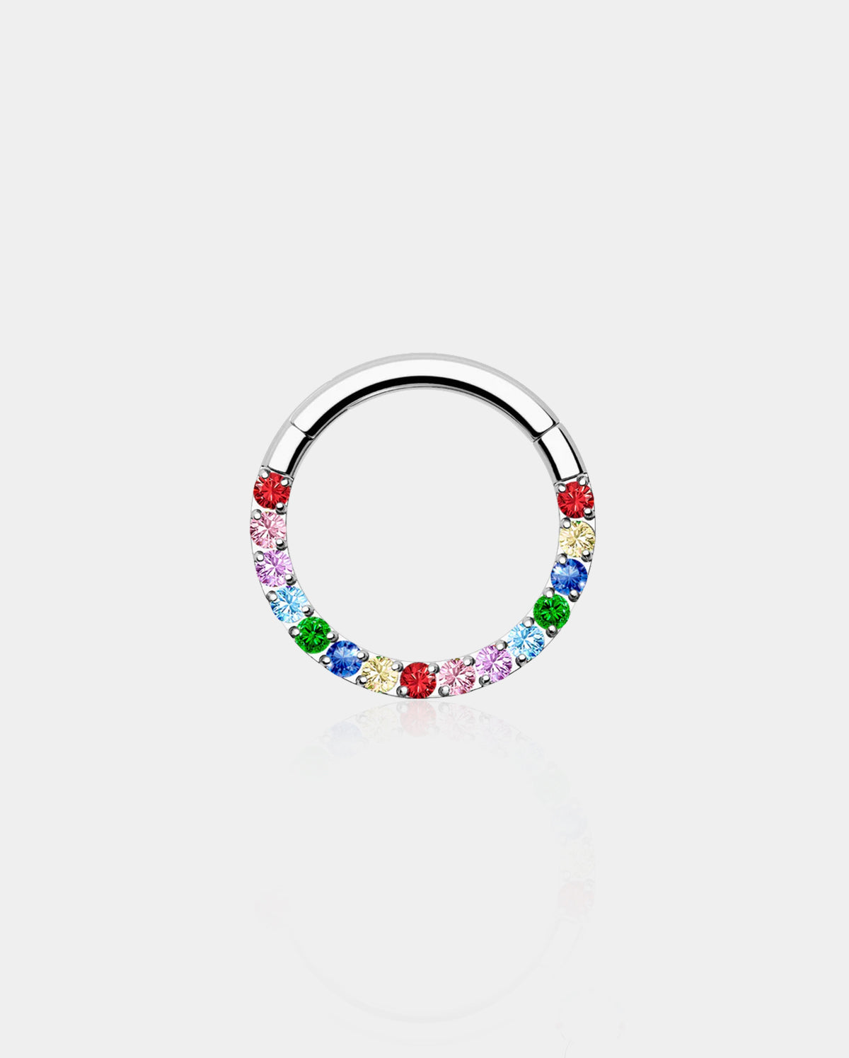 Oufer 16G Silver and Gold Colorful Septum Jewelry