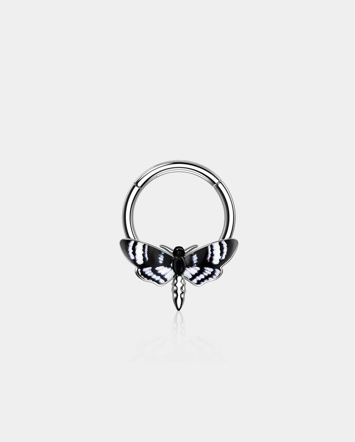 16G Elegant Moth Septum Ring for Women and Men