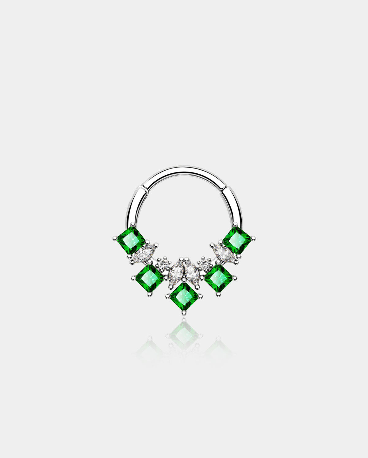 Oufer 16G Segment Gemstone Septum Ring