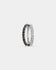 Black & Clear CZ Double Row Nose Ring