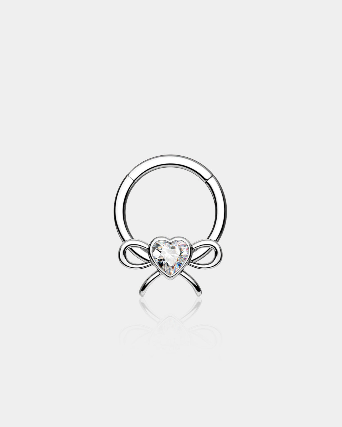 OUFER Bow and Heart Septum Ring