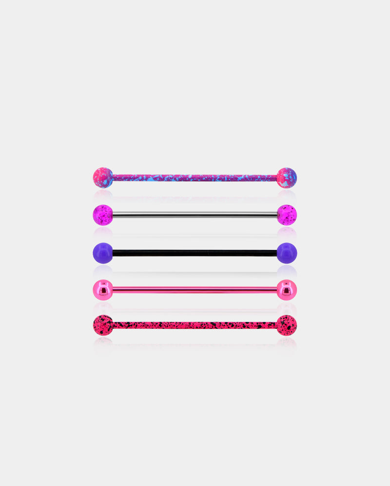 5PCS Colorful Industrial Barbell Set