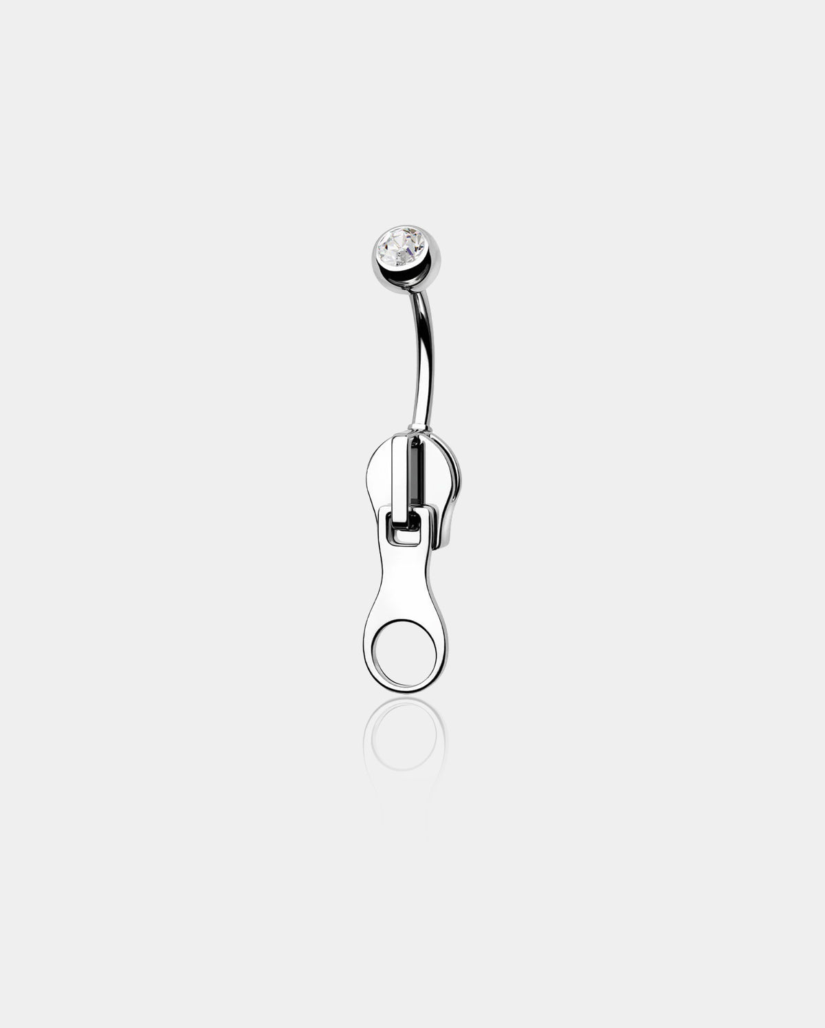 14G Zipper Belly Button Ring