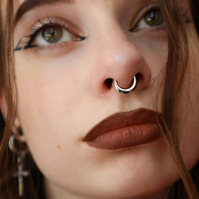 16G Stainless Steel Thick Septum Ring