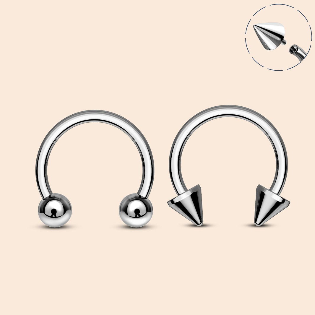 16G 5/16 Black Septum Ring Set – OUFER BODY JEWELRY