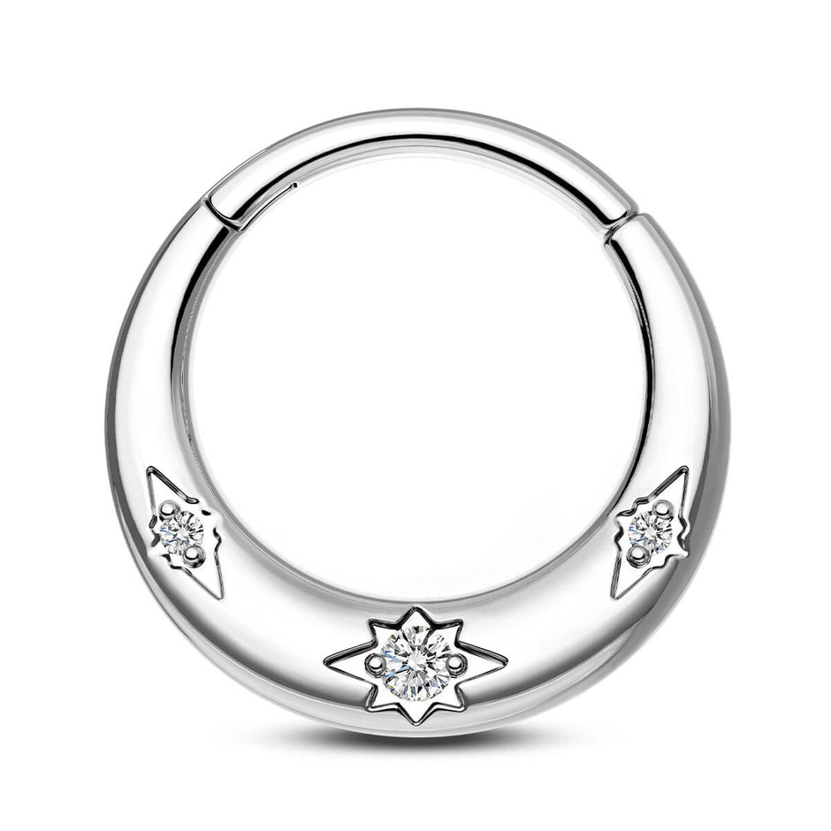 Pretty Septum Rings 16G Colorful Hinged Septum Ring – OUFER BODY JEWELRY