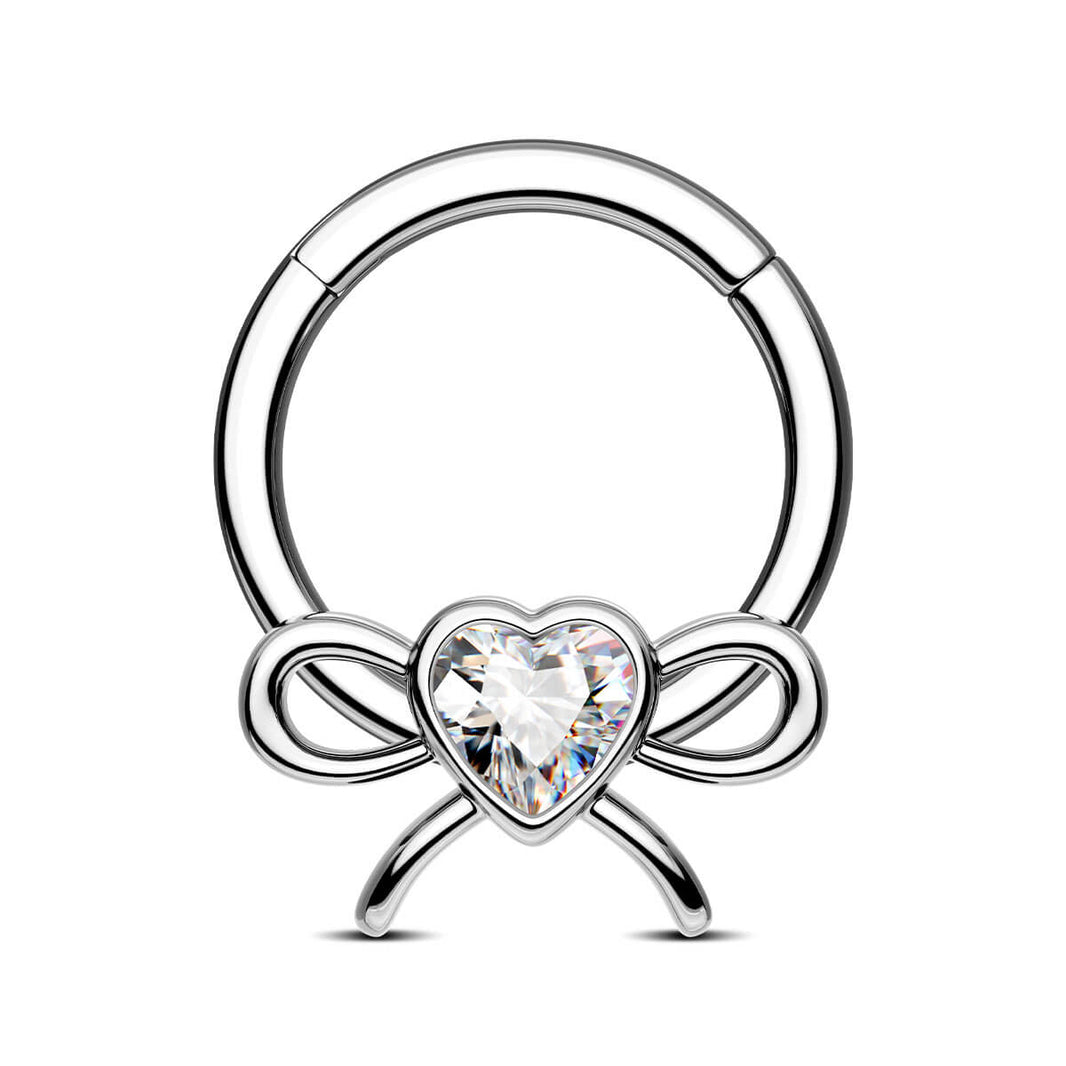 Oufer 16G Heart Titanium Septum Horseshoe – OUFER BODY JEWELRY