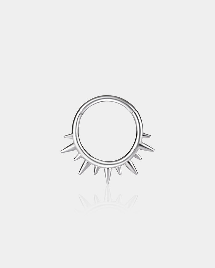OUFER Spike Septum Ring Hinged Segment Clicker Daith Piercing Body Jewelry