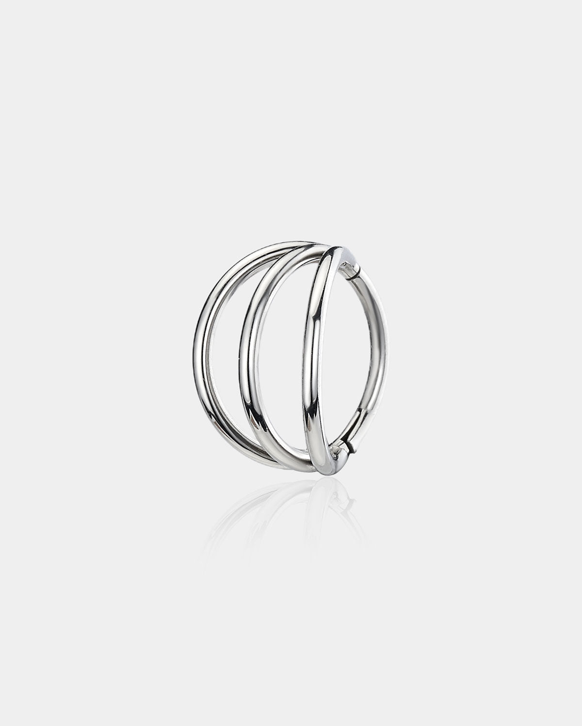 OUFER 20G Triple Row Hinged Nose Ring