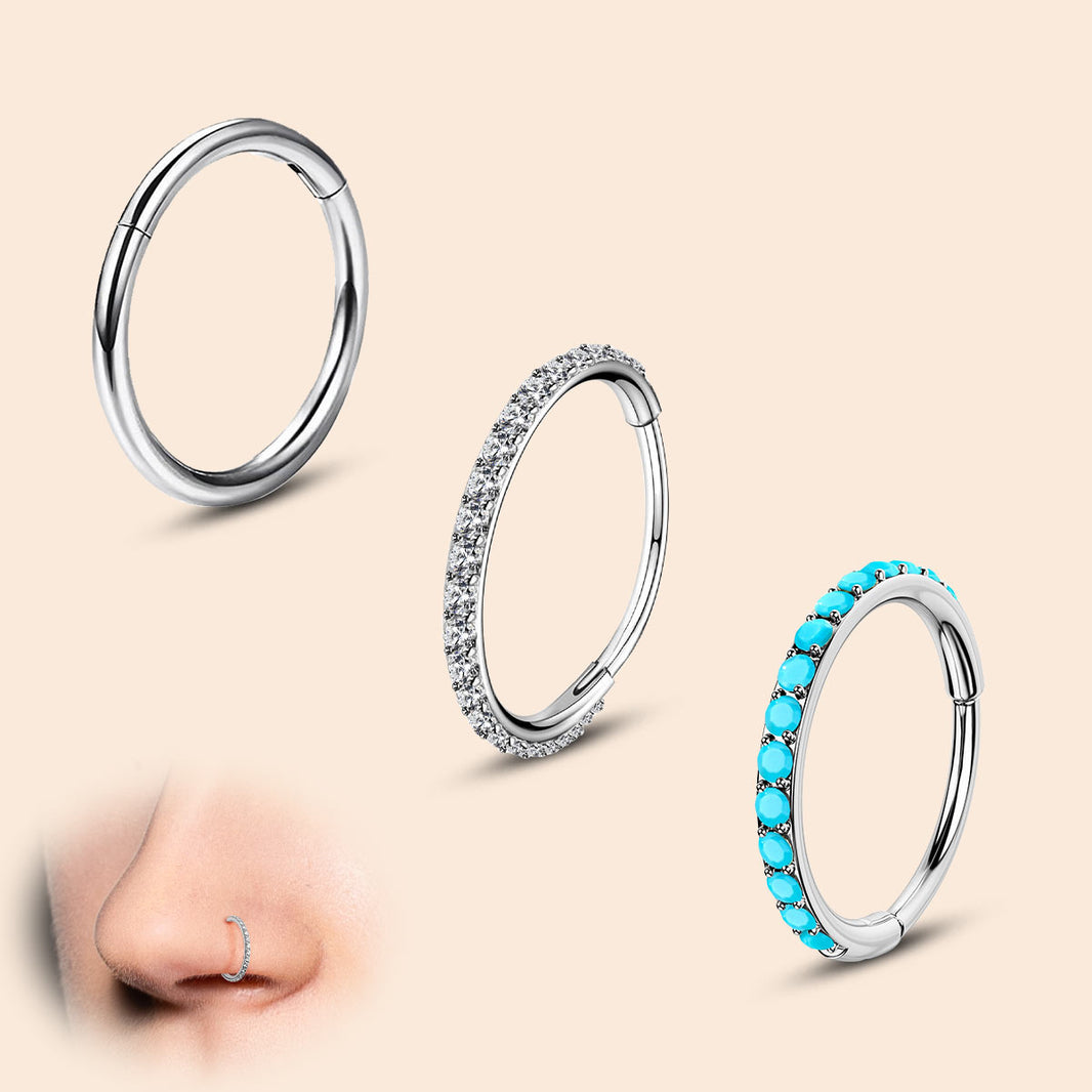 Oufer 16G Titanium Septum Ring with Spikes – OUFER BODY JEWELRY