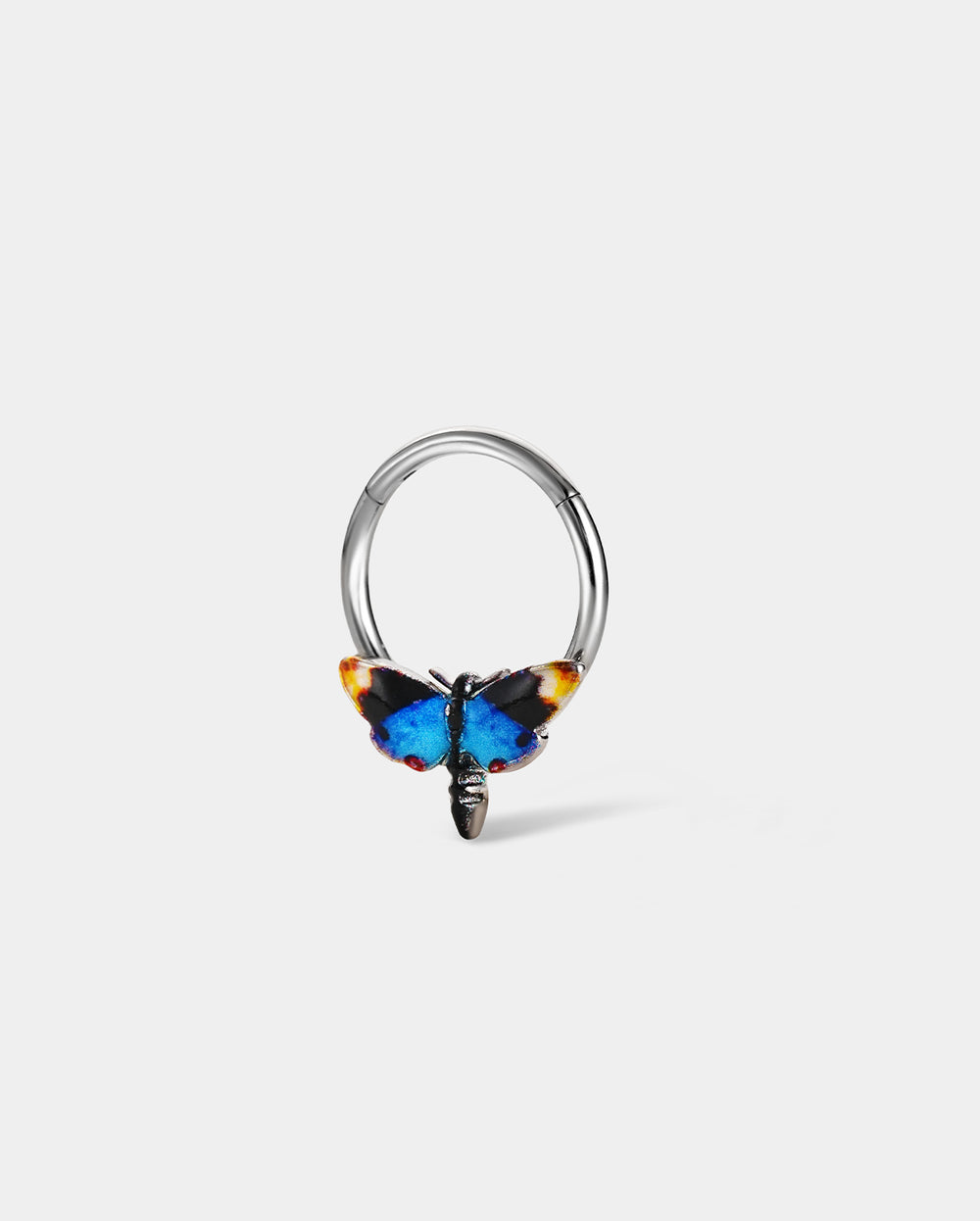 OUFER Blue Moth Daith Septum Ring