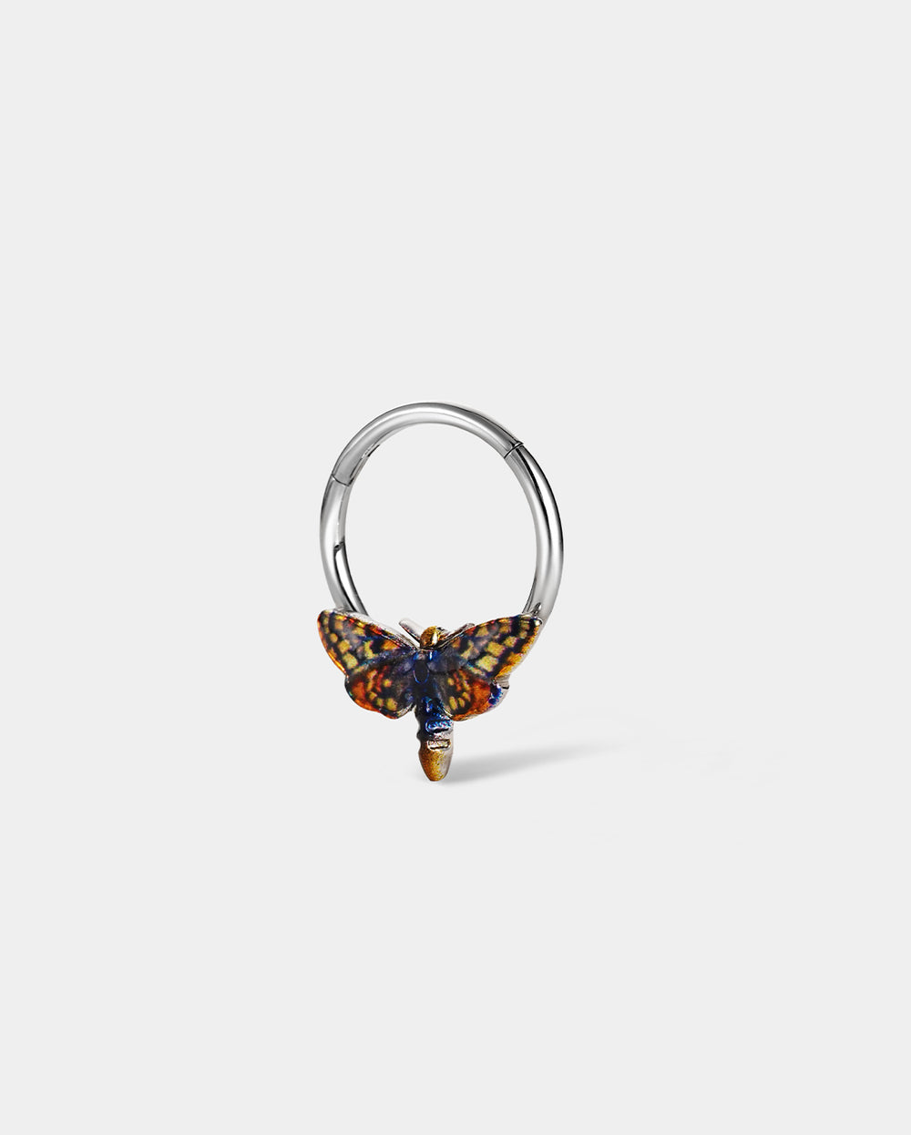 OUFER Orange Moth Daith Septum Ring