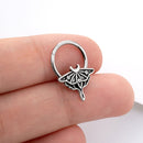 Oufer 16G Hinged Vintage Moon Phase Moth Septum Ring – OUFER BODY JEWELRY