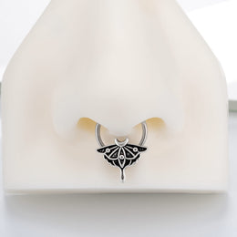 Oufer 16G Hinged Vintage Moon Phase Moth Septum Ring – OUFER BODY JEWELRY