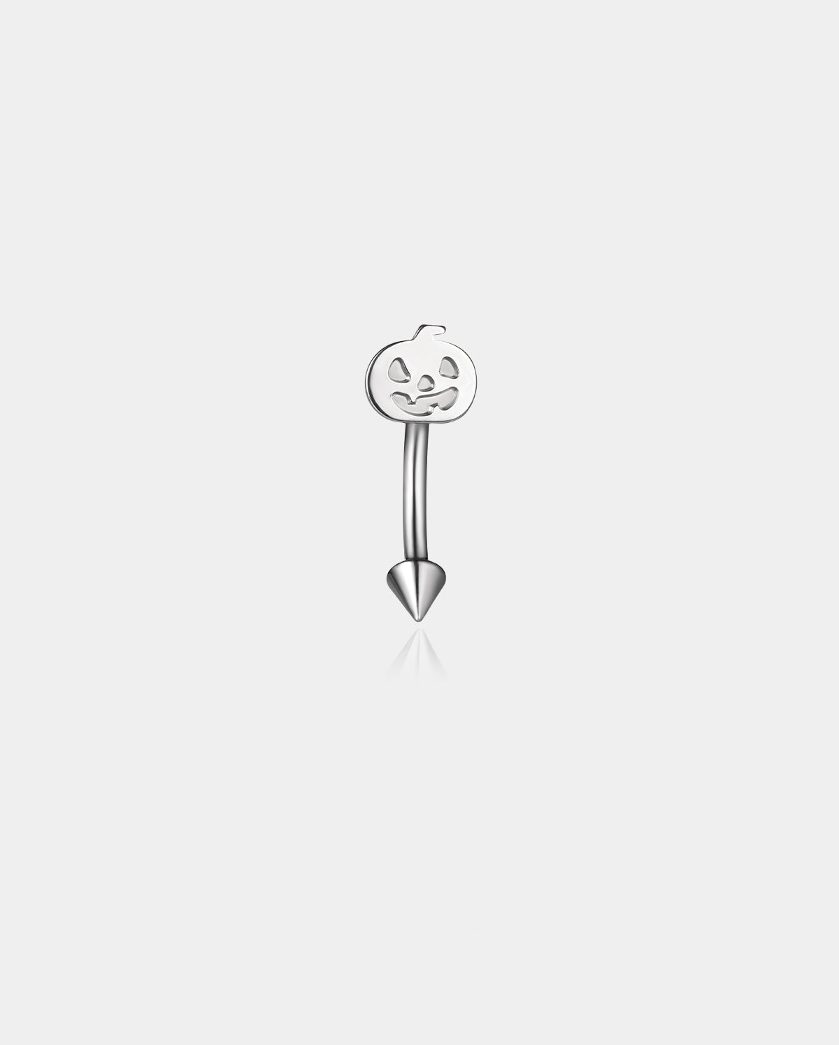 OUFER Pumpkin Internally Threaded Titanium Rook Piercing Ring