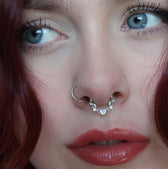 Oufer 16G Rose Septum Ring Hinged Segment Septum Jewelry – OUFER BODY ...
