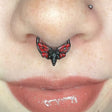 Oufer 16G Skull Moth Septum Ring Hinged Segment Hoop