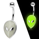 3Pcs 14G 316L Stainless Steel Alien Theme Light Up Belly Rings – OUFER ...