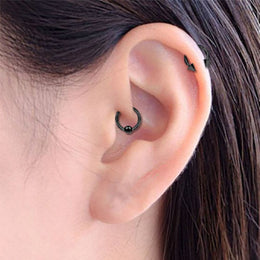 16G 5/16 Black Septum Ring Set – OUFER BODY JEWELRY
