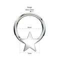 Star Septum Ring 16G Simple Septum Rings – OUFER BODY JEWELRY