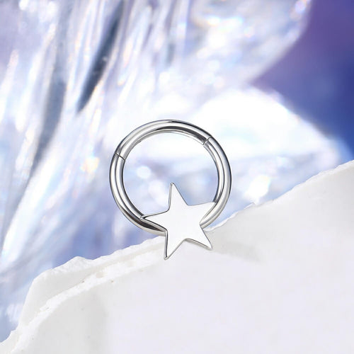 Star Septum Ring 16G Simple Septum Rings