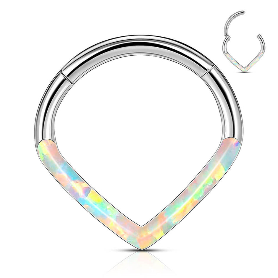 Triangle Septum Ring, V Shaped Septum Ring - Oufer Body Jewelry – OUFER ...