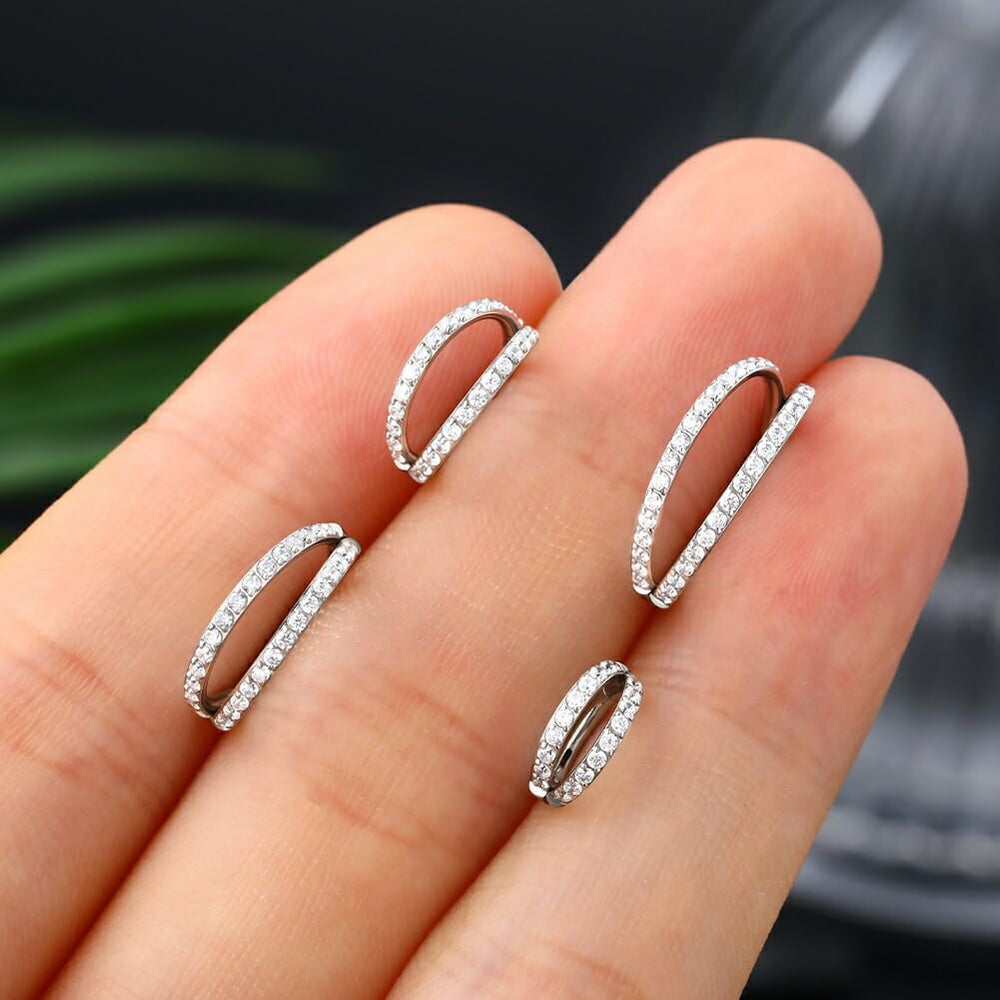 16G Titanium Double Conch Hoop